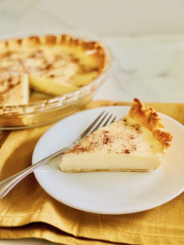 Indiana Sugar Cream Pie (Hoosier Pie) - The Short Order Cook