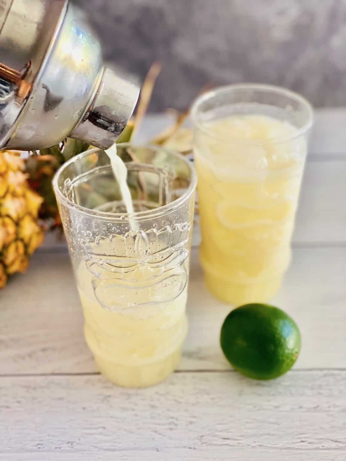 Pina Colada on the Rocks - The Short Order Cook