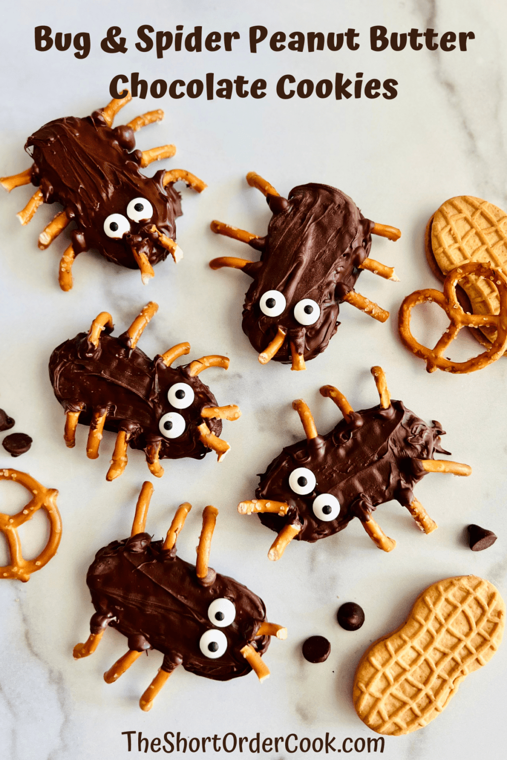 No Bake Halloween Spider Cookies - The Short Order Cook