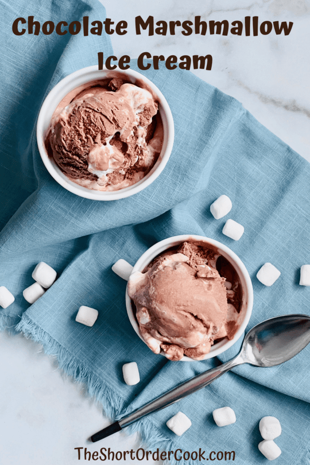 Chocolate Marshmallow Ice Cream - The Short Order Cook