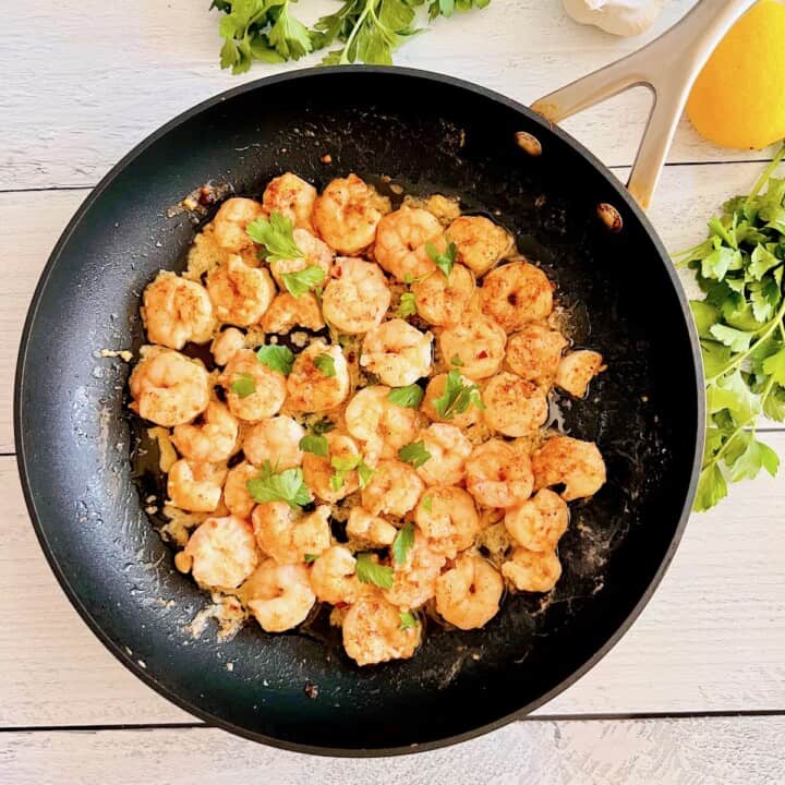 Garlic Butter Pan-Seared Shrimp - The Short Order Cook