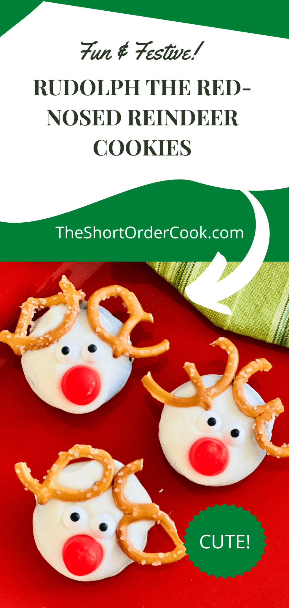 Rudolph the Red-Nosed Reindeer Cookies - The Short Order Cook