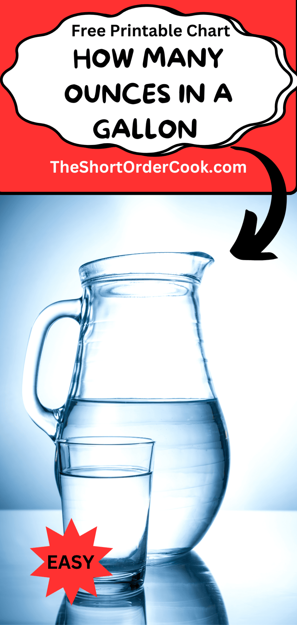 How Many Ounces in a Gallon (Free Printable Charts) - The Short Order Cook