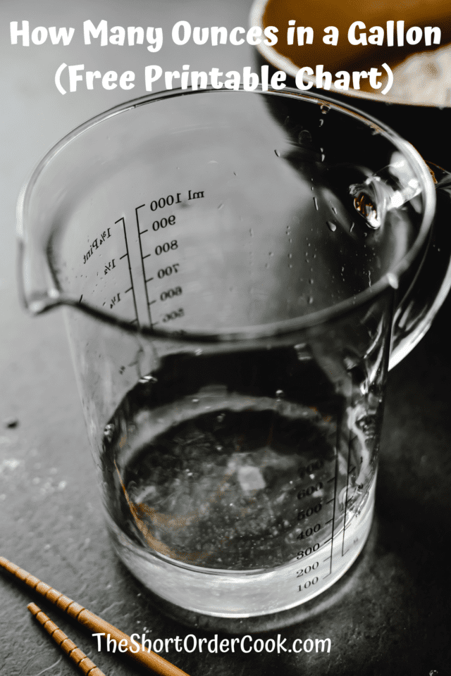 How Many Ounces in a Gallon (Free Printable Charts) - The Short Order Cook