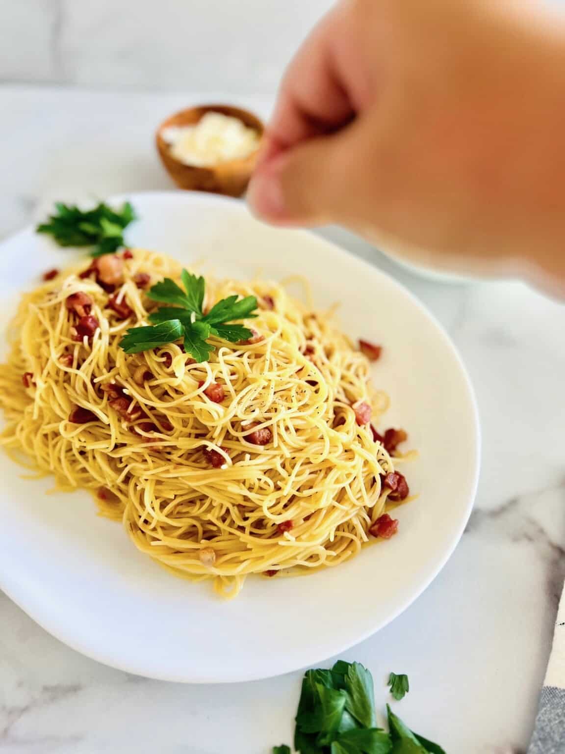 Pancetta Pasta - The Short Order Cook