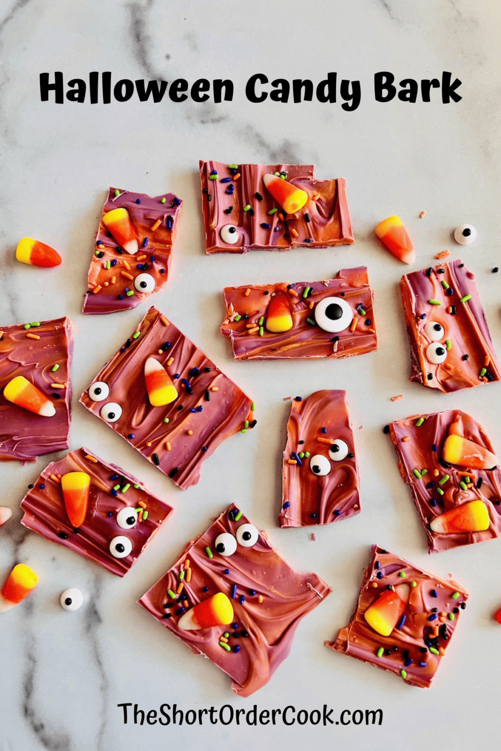 Halloween Candy Bark - The Short Order Cook