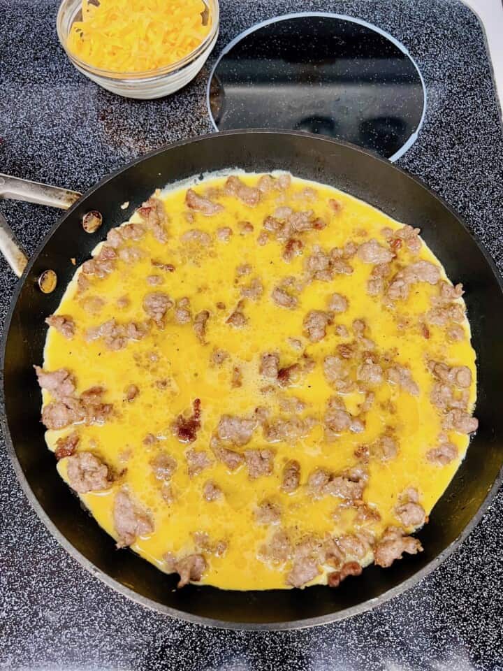Breakfast Sausage, Egg, & Cheese Scramble - The Short Order Cook