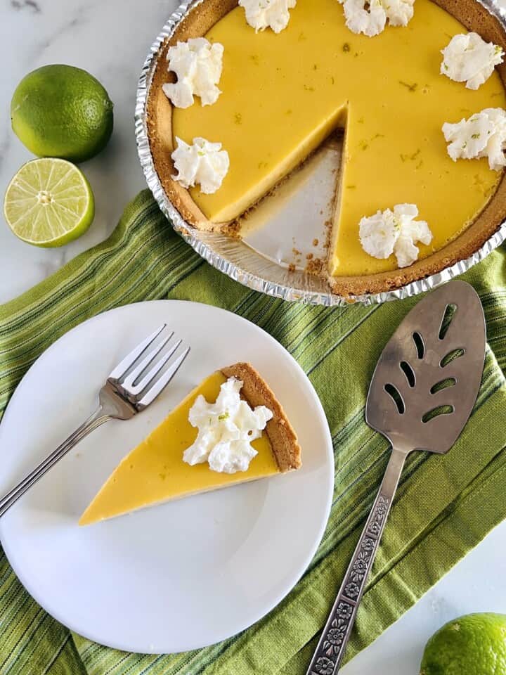 Easy 4- Ingredient Key Lime Pie - The Short Order Cook
