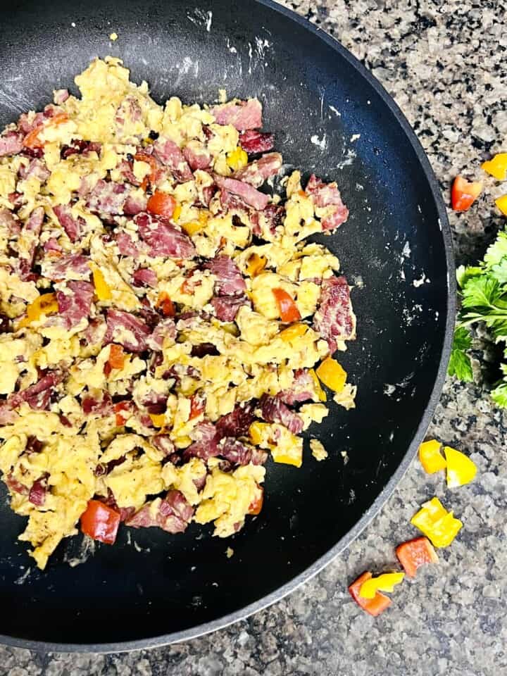 Corned Beef & Egg Scramble - The Short Order Cook