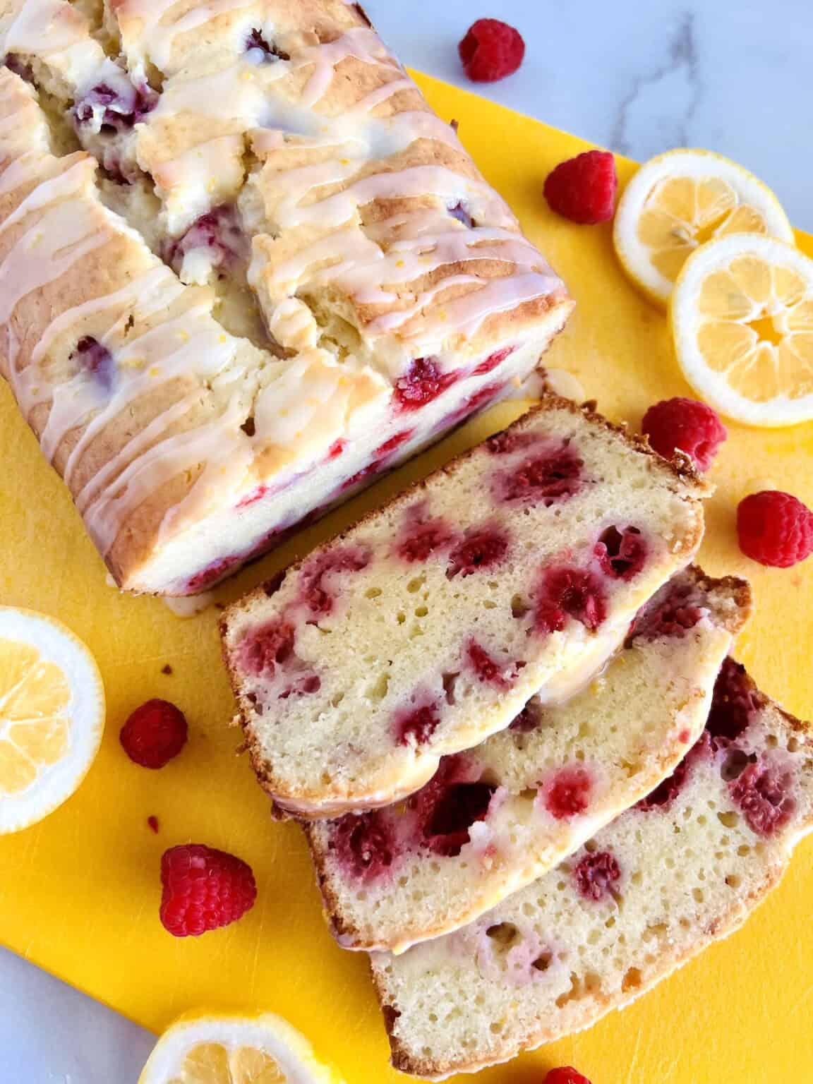 Raspberry Lemon Loaf - The Short Order Cook