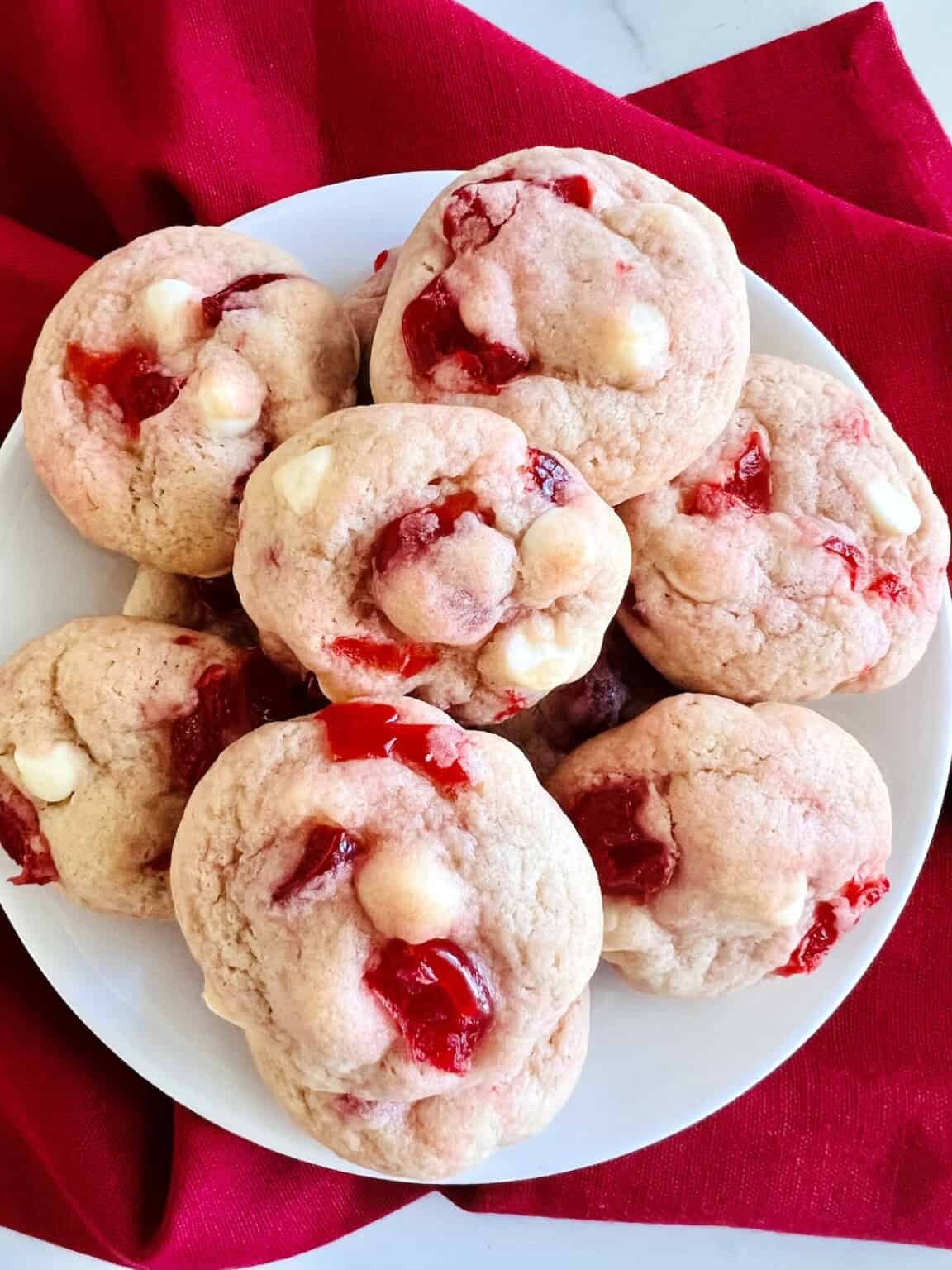 Cherry White Chocolate Chip Cookies - The Short Order Cook