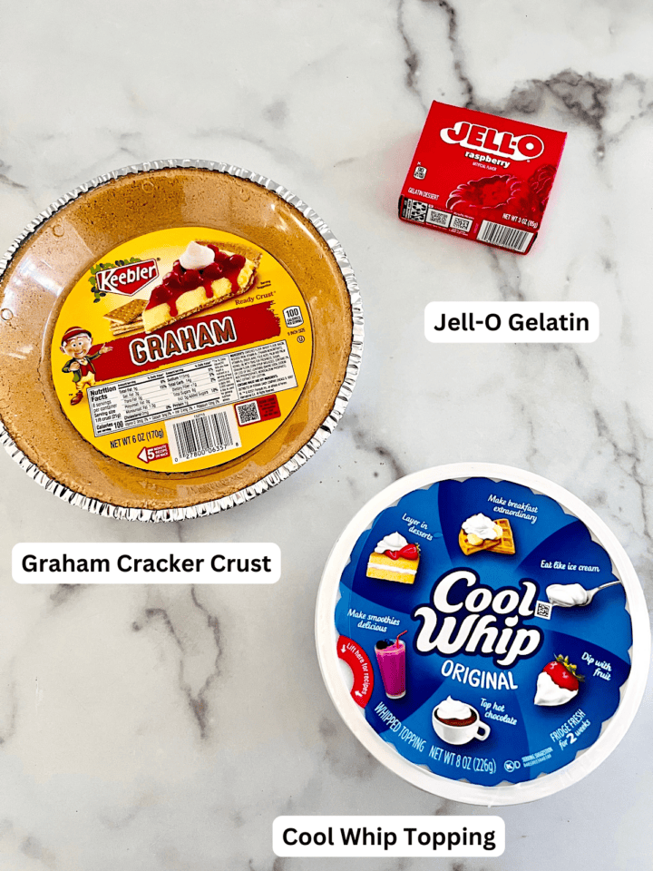 Raspberry Cream Jell-O Pie - The Short Order Cook