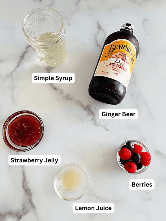 Berry Ginger Beer Mocktail - The Short Order Cook