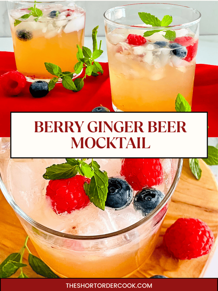 Berry Ginger Beer Mocktail - The Short Order Cook