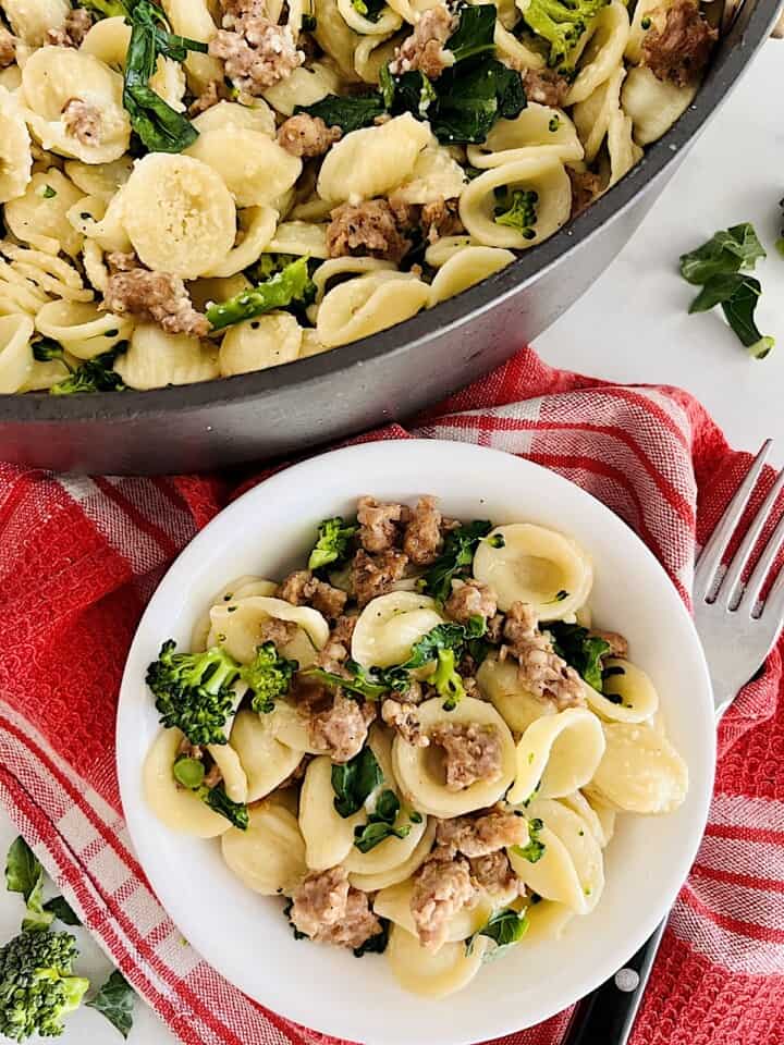 Orecchiette with Sausage and Broccoli Rabe - The Short Order Cook